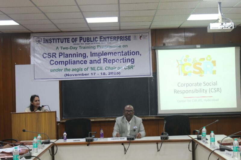 A Two-Day Training Programme on CSR Planning, Implementation ...